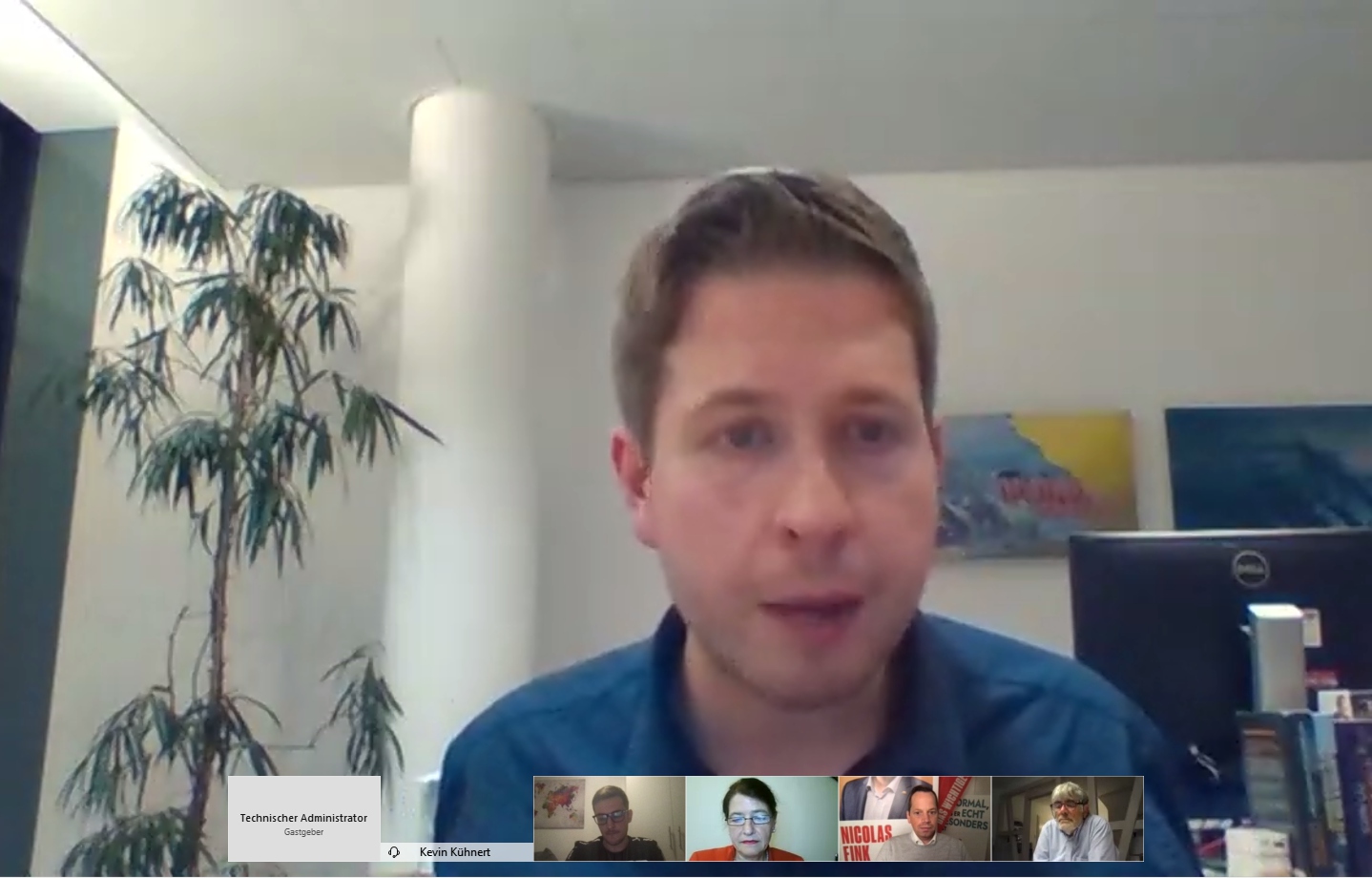 Regina Birner, Nic Fink, Anne Kenner im Gespräch mit Kevin Kühnert ...