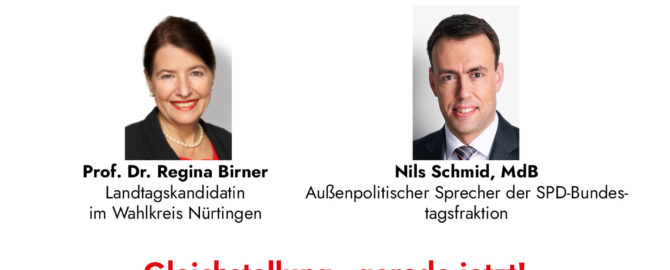 Talk am Abend, Dr. Regina Birner im Gespräch mit Dr. Nils Schmid zur ...